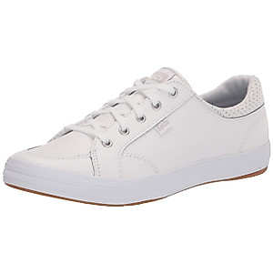 Keds womens Center 2 Sneaker, White Leather, 8.5 US