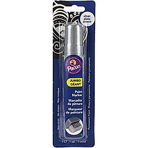 Pacon Jumbo Paint Markers, Silver, 5/8" Tip, 1 Marker