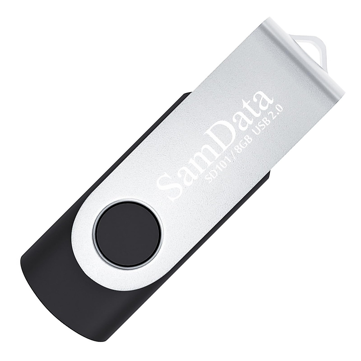 SamData 8GB USB Flash Drives 1 Pack USB 2.0 Thumb Drives 8GB Jump Drive USB Memory Stick with Led Indicator (Black, 1 Pack)
