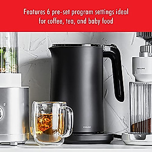 ZWILLING Enfinigy Cool Touch 1.5-Liter Electric Kettle Pro, Cordless Tea Kettle & Hot Water