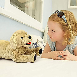 LotFancy Dog Stuffed Animals Plush, 21" Soft Cuddly Golden Retriever Plush Toys, Large Stuffed Dog, Puppy Dog Stuffed Animals, Mother's Day, Birthday, Easter Gift, for Kids, Pets, Girls