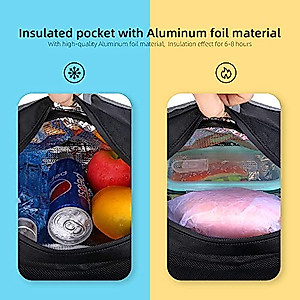 KEMIMOTO ATV Tank Bag Waterproof Warm/Cooler ATV accessories Motorcycle Saddle Bag Compatible with Sportsman Scrambler FourTrax Grizzly Snowmobile Bicycle