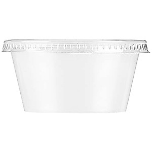 Polar Ice Disposable Plastic Glasses with Lids, 2-Ounce, Translucent, 500-Pack