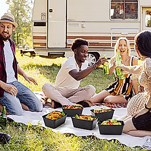 Meal Prep Containers, [34oz 50Pack] Food Prep Containers with Lids, Disposable To Go Containers, Plastic Food Storage Containers with Lids, BPA Free, Stackable, Microwave/Dishwasher/Freezer Safe