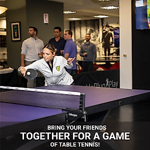 Killerspin Impact D5 Ping Pong Paddle, Table Tennis Racket, Table Tennis Equipment for Intermediates, Table Tennis Paddle with Wood Blade, Black