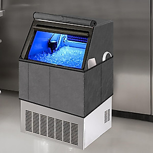 Kingshion Commercial Ice Maker Machine Dust Cover Compatible with VEVOR Commercial Ice Maker Machine, 24H Ice Maker Machine 31" H x 25.5" W x 24.5" D, Dark Gray