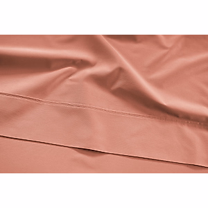 LANE LINEN Full Size Sheet Set – 450 Thread Count Soft & Breathable100% Cotton Sheets, 15” Deep Pocket Fully Elasticized Fitted Sheet, Luxury Hotel Quality Bedding, Rose Dawn