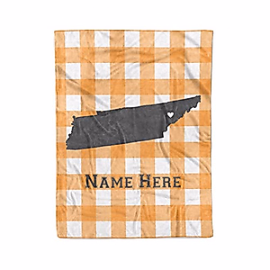 State Pride Series Tennessee - Personalized Custom Fleece Blankets with Your Family Name - Knoxville Edition