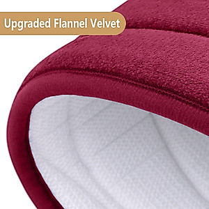 Buganda Memory Foam Bathroom Rug Mat 24x16, Extra Soft and Absorbent Bath Mats, Non-Slip and Machine Washable Bath Rugs for Bathroom Floor,Tub and Shower, Burgundy