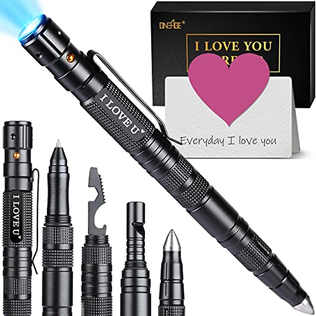 Gifts for Him Boyfriend Husband,Christmas Stocking Stuffers for Men,"I LOVE U"Multitool Pen Gift Set,Anniversary Birthday Valentines Fathers Day Gift Ideas for Him