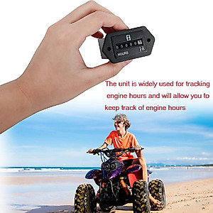 Mechanical Engine Hour Meter AC 110V 120V 220V 230V for Air Compressor Golf cart Club Generator ATV Lawn Mower Chainsaw Tiller Chipper