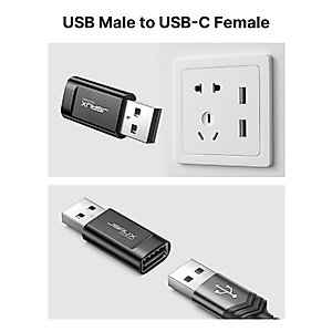 JSAUX USB Data Blocker, (4-Pack) USB-A Defender Only for Quick Charge, Protect Against Juice Jacking, Refuse Hacking Provide Safe Charging- Black