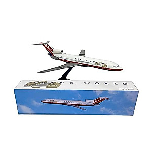 Flight Miniatures TWA (95-01) 727-200 Trans World Airline 1:200 Scale - Plastic Snap-Fit Model Airplane - Collectible Replica of TWA Trans World Airline Part #ABO-72720H-022