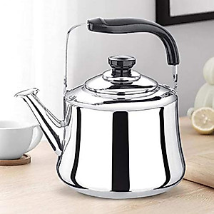 YARNOW Tea Kettle Stove Top 4 Quart Whistling Tea Kettle Teapot Stainless Steel Teapot Heating Water Container with Handle for Home Gas Stovetop
