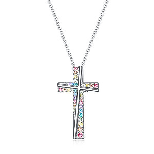 luomart Cross Necklace Gifts for Girls,Women Cross Necklaces Gifts Religious Pendant Christian Jewelry (Cross Gifts for Girls)