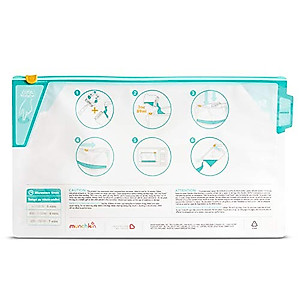 Munchkin Latch Microwave Sterilize Bags, 180 Uses, 6 Pack, Eliminates up to 99.9% of Common Bacteria , White, Small (8" x 11")