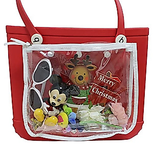 TEYOUYI White Clear Designer Insert Bags for BOGG BAG Travel Organizer Storage Pop In Bogg Bag-Set of 1