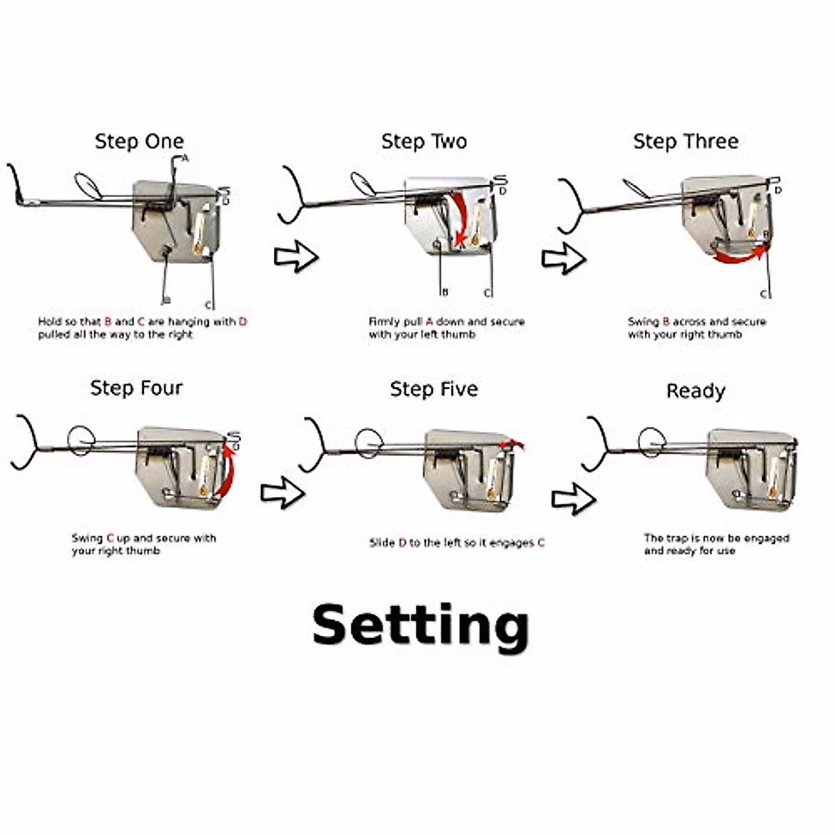 LASSO TRAP Gopher Trap (Pack of 2) Galvanized & Oil-Hardened Steel; Super Cost-Effective, Reusable, & Durable Animal Trap Best in The Lawn, Yard, Garden, Farm, & All Outdoor Settings w/Manual