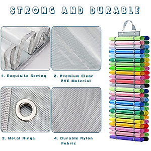 CareforYou Vinyl Roll Holder, Vinyl Storage Organizer with 48 Roll Compartments for Large Vinyl Rolls,Door/Closet Hanging/Wall Mounting Vinyl Holder,Space Saving Organization for Craft Room