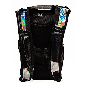 RaveRunner® Anti-Theft Hydration Backpack | Rave Hydration Pack, Festival Water Bag, Hydropack Rave, Hydration Pack EDC (Holographic)
