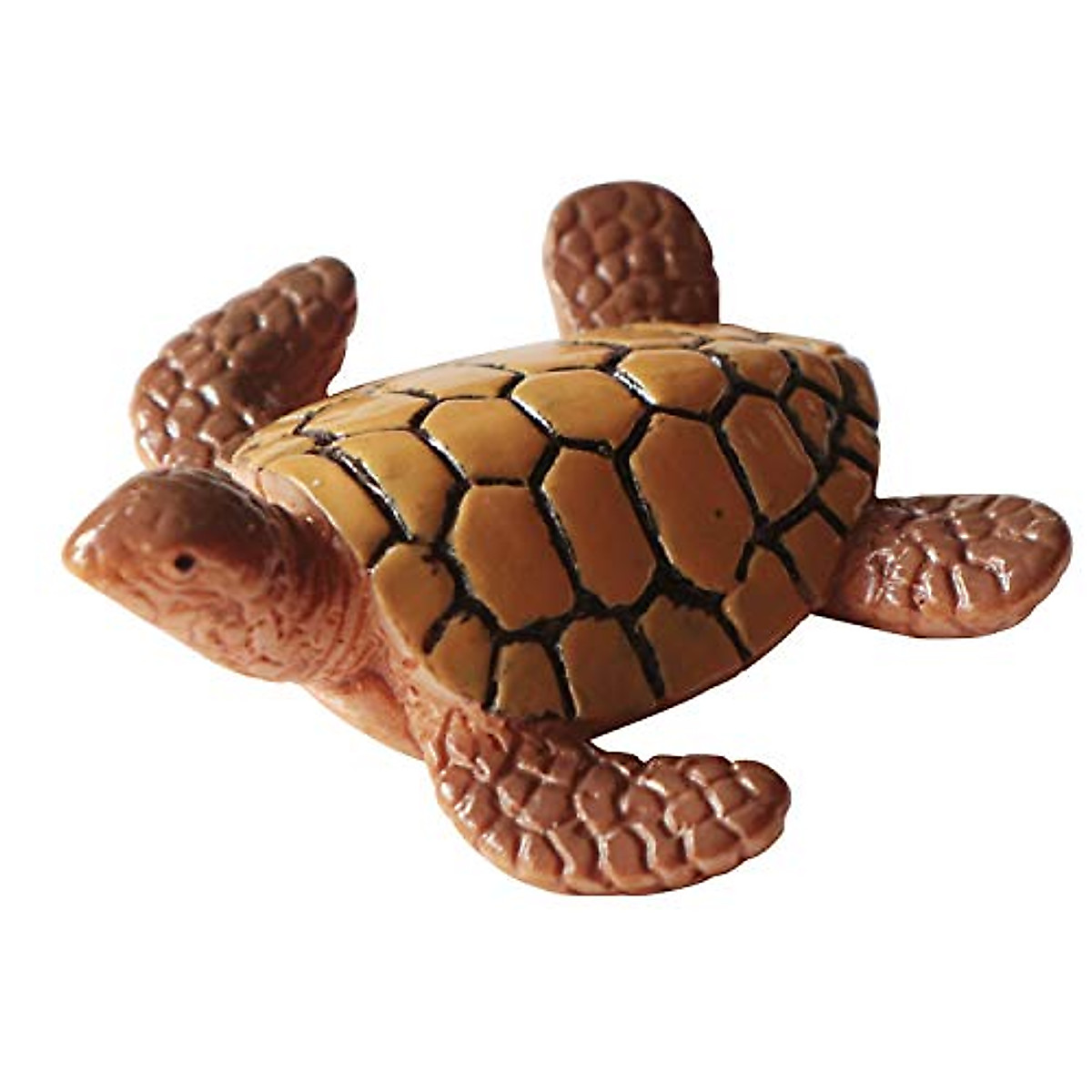 10 Pack Sea Turtle Miniature Turtle Statue Resin Figurines Fairy Garden Accessories Cake Toppers Decorations DIY for Succulent Planter Moss Landscape Terrarium Home Outdoor Décor (10, Sea Turtle)