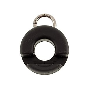 GoDonut Mini Phone Stand - Portable Mount Accessory for Travel, Nightstand or Desk- Compatible with Tablet, iPhone & Most Smartphones - Black