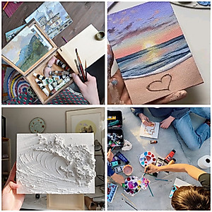 Simetufy 42 Pack 5x7 Inch Canvas Boards for Painting,10 oz Pre-Primed Canvas Panels Acid-Free 100% Cotton Small Canvases Blank Flat Canvas for Acrylics Oil Watercolor Paints