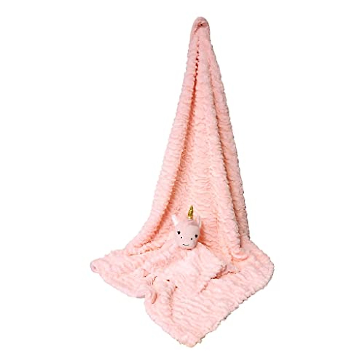 SONA G DESIGNS Deluxe Personalized Baby Security Blanket Lovey and Swaddle Blanket Set with Custom Embroidered Name for Babies Boy and Girl (Pink Unicorn with Embroidered Name)