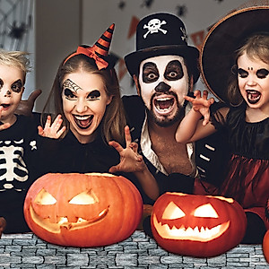 1 Pack Cobblestone Tablecloth Stone Printed Table Cover Medieval Table Decoration Plastic Tablecloth Stone Brick Tablecovers for Medieval Castle Knight Themed Party Supplies, 4.3 x 7.2 Feet