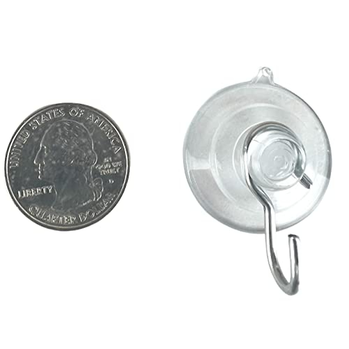 SCB-12 Pak Small 1 1/8-inch Pennsylvania Heavy Duty Suction Cup Hooks for Glass Windows. Signs Holiday Ornaments Suncatchers