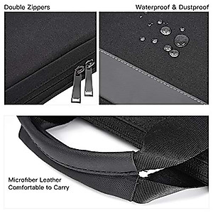 15.6 Inch Laptop Sleeve Bag, Men Women TSA Laptop Case with Organizer for HP Envy/Victus 15.6, Lenovo Ideapad 3 15.6, Acer Aspire/Nitro 5 15.6, Dell Inspiron 15, ASUS Chromebook 15, MSI 15 Case, Black
