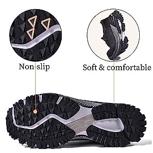 SUADEX Indestructible Steel Toe Shoes Men Women Safety Work Sneakers Comfortable Lightweight Black