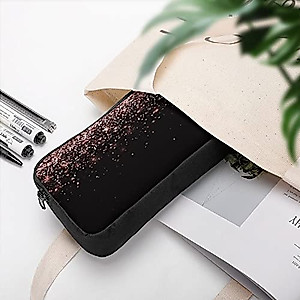 Rose Gold Particles Pencil Case Pencil Pouch Coin Pouch Cosmetic Bag Office Stationery Organizer