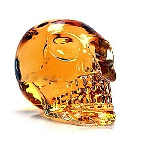 Bargain Crusader Skull Head Vodka Shot Whiskey Wine Drinking Glass Bottle Decanter Skull Shaped Wine Bottle (1, 500ml Decanter)