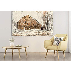 Yihui Arts Large Farmhouse Rustic Wall Decor Canvas Wall Art Painting Pictures for Dinning Room