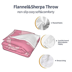 Waldeal Pig Flannel Fleece Throw Blanket 60"x50" Lightweight Couch Sofa Bedroom for Boys Girls Adults All Season