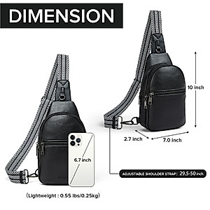 Shrrie Small Sling Bag for Women Fanny Pack Crossbody Bags for Women Trendy,Chest Bag for Women Men for Travel