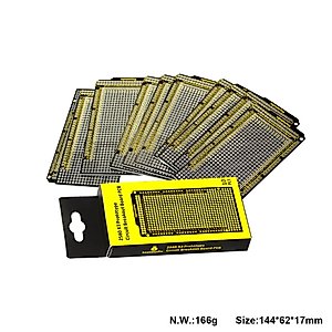 KEYESTUDIO 10PCS Proto Shield for Arduino Mega, Double Sided PCB Prototype Shield Solderable for Arduino Mega R3 2560