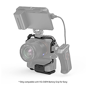 SmallRig Cage for Sony Alpha 7R V/Alpha 7 IV/Alpha 7S III/Alpha 7R IV/Alpha 1 with VG-C4EM Battery Grip - 3594