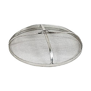 Sunnydaze Rust-Resistant Stainless Steel Fire Pit Spark Screen Cover - 30-Inch Diameter