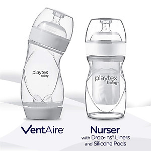Playtex Baby NATURALATCH Comfort Nipple, Switch from Breastfeeding to Bottle, Most Like Mom Feel, Slow Flow, 2 Count