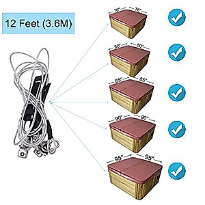 YYST Hot Tub Cover Strap SPA Cover Strap Spa Wind Strap Hot Tub Wind Strap Adjustable -12 Feet