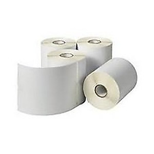 Datamax 301920-EA Paper Label, Direct Thermal, M/I/H Class Compatible, Perforated, 4" x 2.5", 3" Core, 8" OD, 2500 Labels per Roll