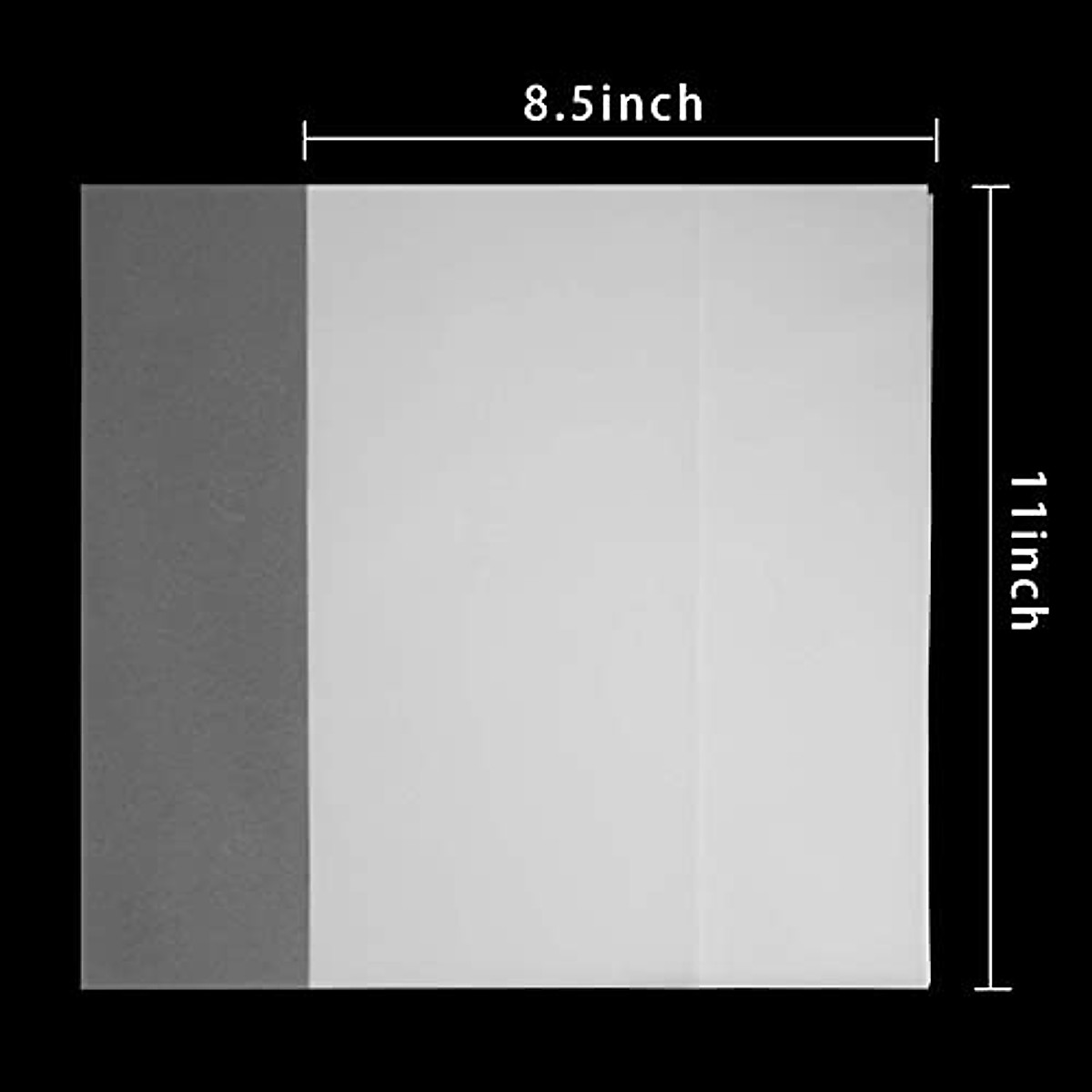 Translucent Vellum Paper 8.5x11 Inches, 50 Sheets Printable Transparent 93GSM/63LBS Vellum Paper for Printing Sketching Tracing Drawing