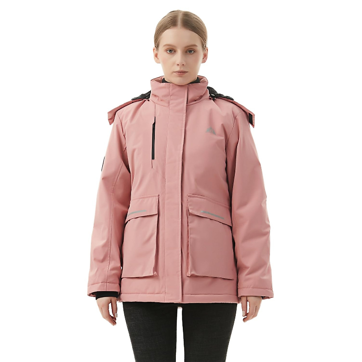 MOERDENG Women's Waterproof Winter Snow Coat Windproof Ski Jacket Hooded Snowboarding Jackets