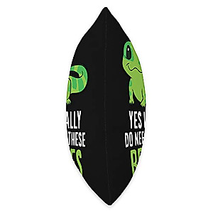 Funny Lizard and Gecko Gifts Yes I Really Do Need All These Reptiles Throw Pillow, 16x16, Multicolor