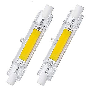 CTKcom 78 mm/3.1 in R7S LED Bulb (2 Pack) 110V 10W White 6000K T3 J Type Halogen Bulb Replacement 100W Halogen Bulb Equivalent Double Ended