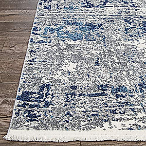Couristan Marblehead Breccia Area Rug, 7'10" x 10'3", Blue Grey