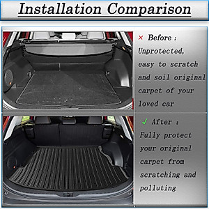 Escape Cargo Liners - All Weather Rear Trunk Tray Cargo Mats Protector Compatible with Ford Escape, 3D Tech Waterproof Durable Odorless Flexible TPO Accessories, Compatible with Escape 2020-2023 2024