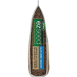 Scotts EZ Seed Patch and Repair Sun and Shade - 25 LB, Combination Mulch, Seed, and Fertilizer, Repairs Bare Spots, Includes Tackifier to Reduce Seed Wash-Away, Seeds up to 556 sq. ft.